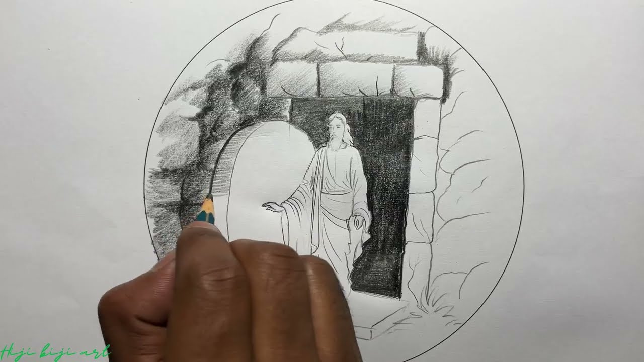 Lord Jesus Christ drawing for beginners/ How to draw lord Jesus with pencil sketch/ Jesus drawing 