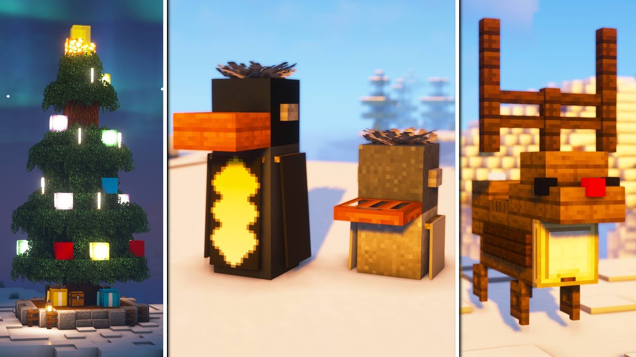 10+ Christmas Build Hacks & Ideas in Minecraft - Minecraft Builders