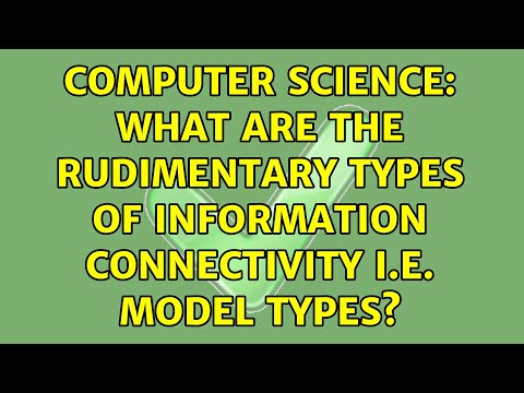 Computer Science: What are the rudimentary types of information connectivity i.e. model types?