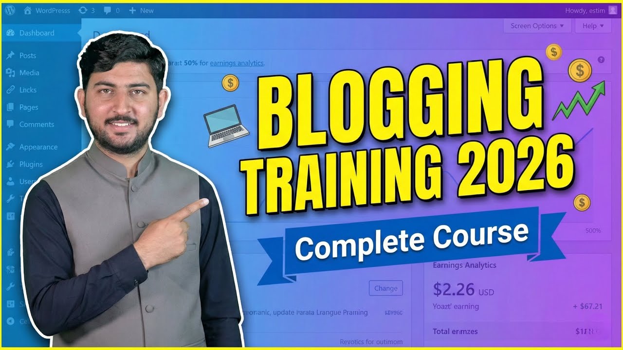 FULL Blogging Course (A to Z): How To Start A Blog in 2026