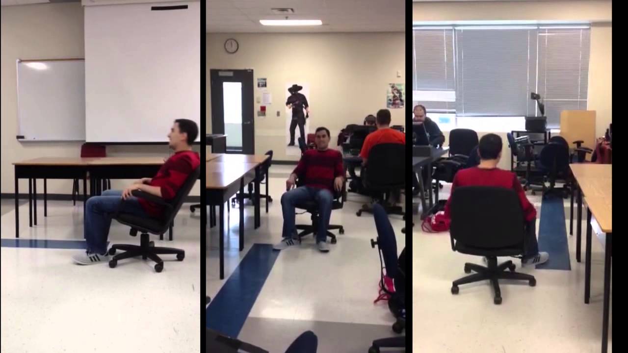 Sitting on a chair Reference