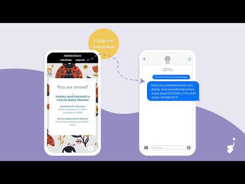 Share Baby Shower Invitation With No Email - Text/SMS Shower Invites!