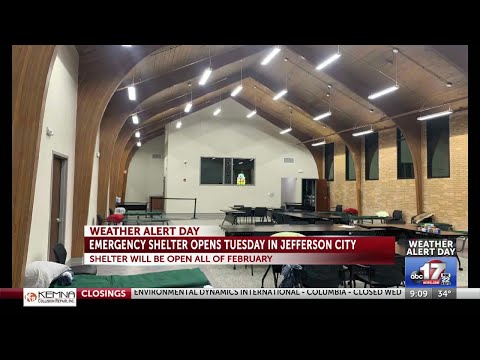 Emergency shelter opens Tuesday in Jefferson City amid wintry weather