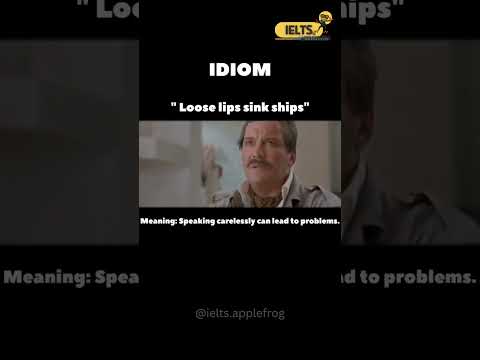Idiom of the Day: “Loose lips sink ships”Meaning: Careless talk can lead to trouble or give away