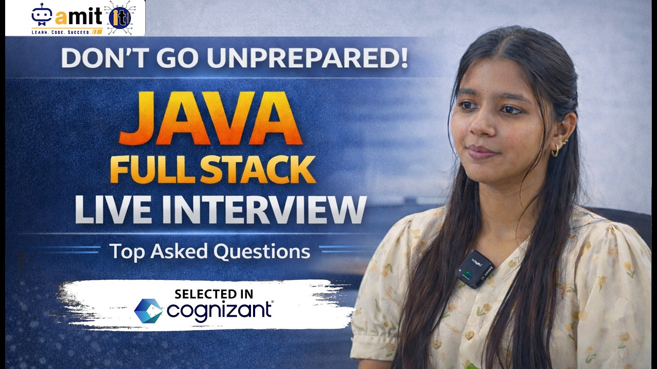 Live Interview 03 | Can You Crack Cognizant Java Interview? | Full Stack Q&A