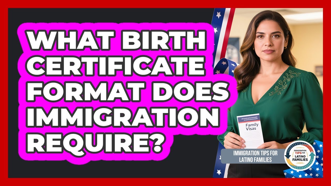 What Birth Certificate Format Does Immigration Require?