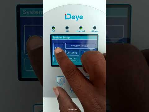 Deye Solar hybrid inverter with touch screen..