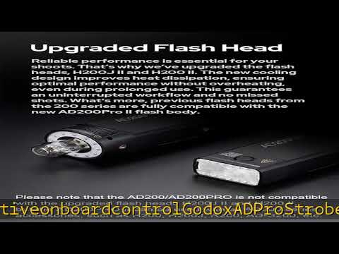 Godox AD200Pro Godox AD200 PRO II Outdoor Speedlite 200ws TTL HSS 1/8000s 2.4G Pocket Flash Strobe