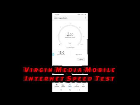 Virgin Media Mobile Internet Speed Test