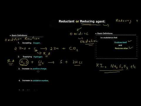 Chemistry | Reductant or Reducing agent in hindi by the education forum
