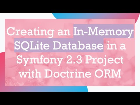 Creating an In-Memory SQLite Database in a Symfony 2.3 Project with Doctrine ORM