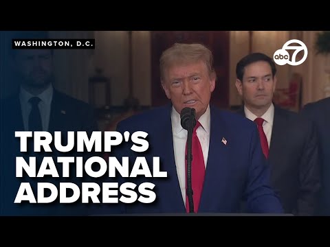 President Trump addresses the nation after successful strikes on Iranian nuclear sites