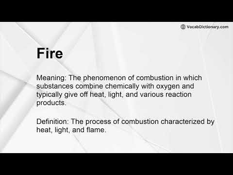 Fire Meaning