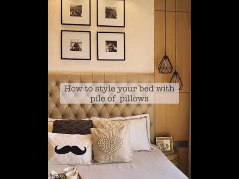 How to arrange pillows on the bed