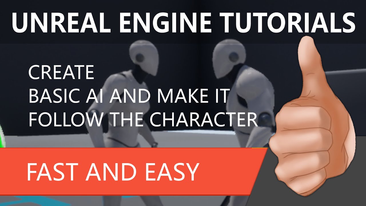 Unreal Engine Tutorial - Creating a basic AI - Super fast and easy
