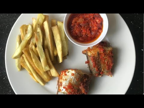 How To Make Sweet Potato Chips, Peppered Fish And Pepper Sauce