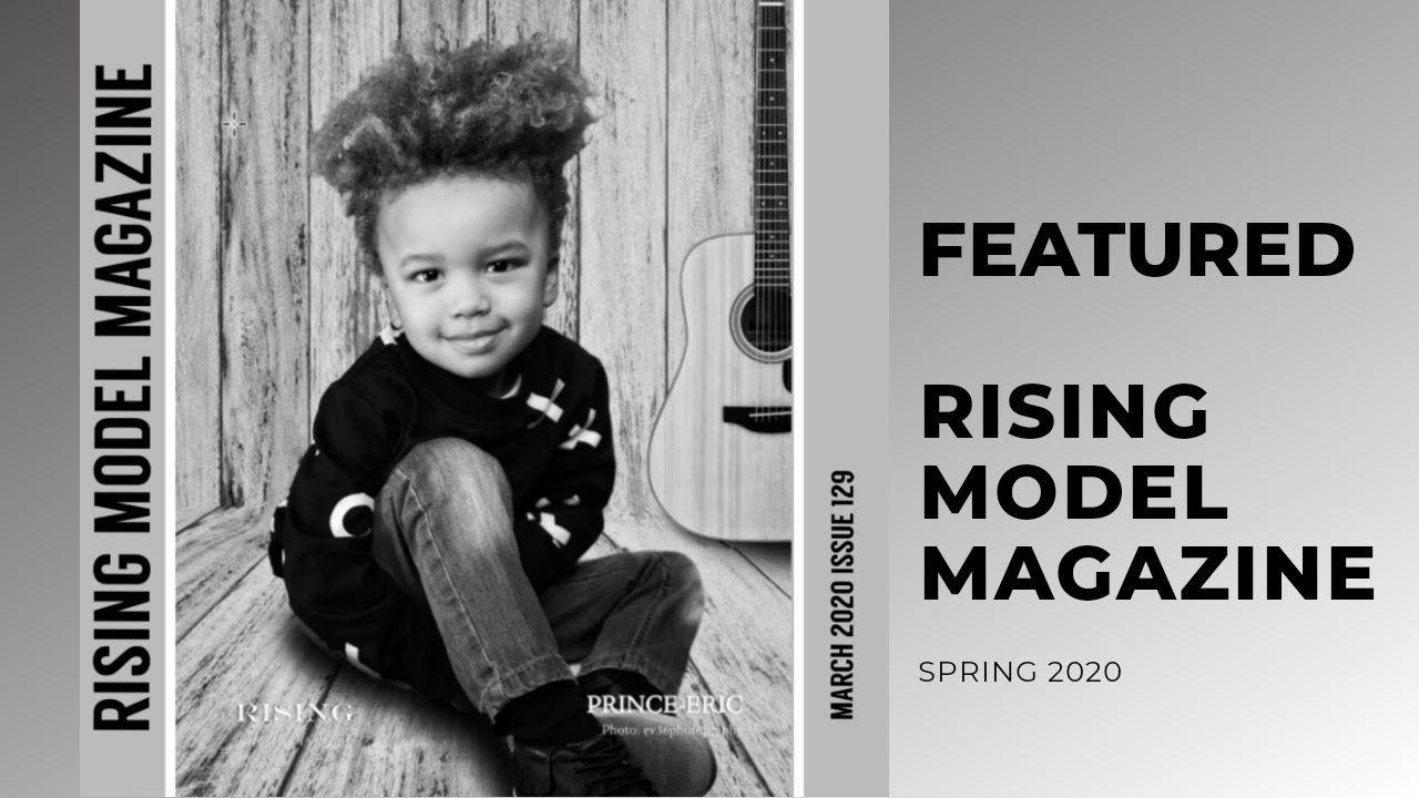 Toddler modeling: RISING MODEL Magazine feature
