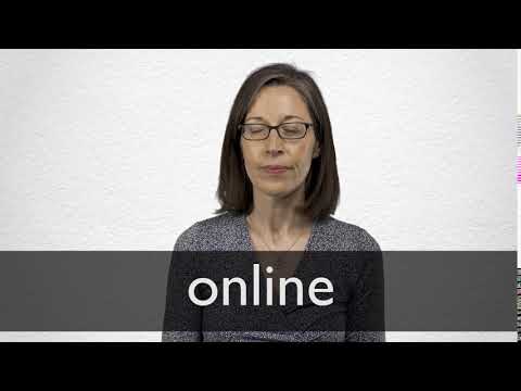 How to pronounce ONLINE in British English