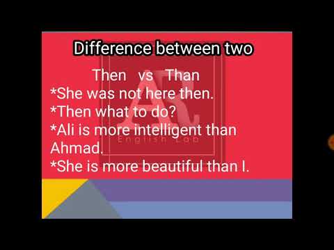 || Difference between then and than || Then vs Than || Learn in Urdu || AR ENGLISH LAB ||