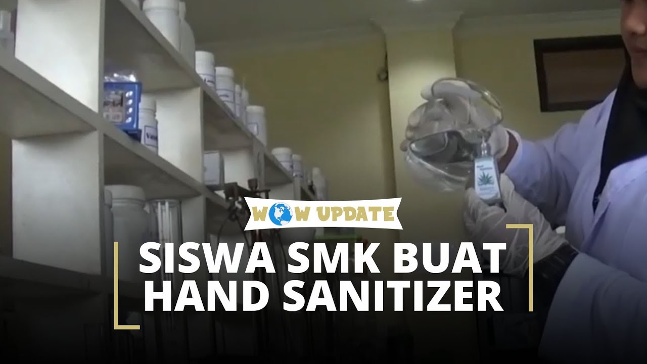 Langka Dipasaran, Siswa SMK di Sukoharjo Buat Hand Sanitizer dan Masker ...