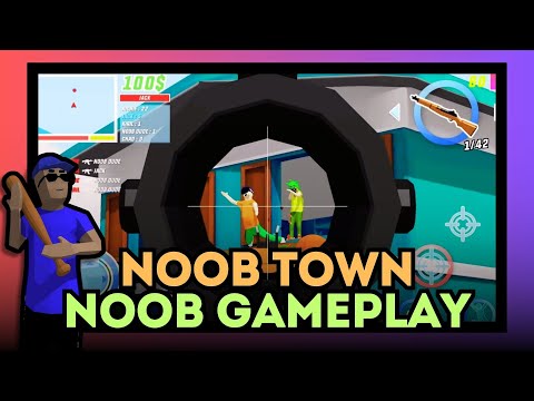 Dude Theft Wars Multiplayer : Noob Town, Noob Gameplay.