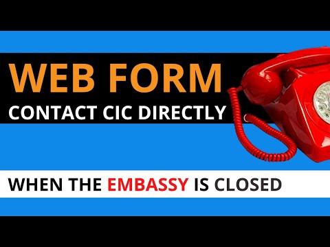 HOW TO CONTACT IMMIGRATION CANADA via CIC webform online 2021