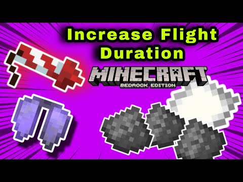 How to increase flight duration of firework rockets || Minecraft bedrock || Survival