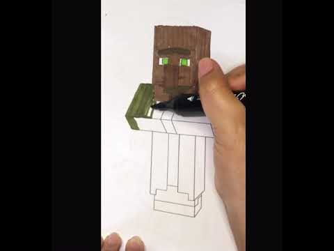 Minecraft Villager || Coloring Villager || #minecraft #art #coloring