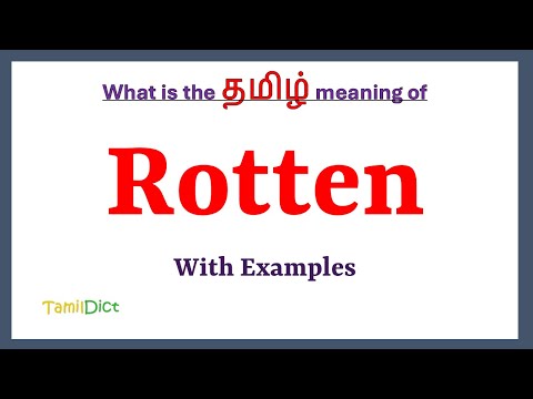 Rotten Meaning in Tamil | Rotten in Tamil | Rotten in Tamil Dictionary |