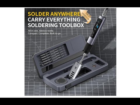 WOW! FNIRSI 100W Portable Corded Soldering Iron Kit with Storage Case, 3S Fast Heating, 6- F245 Tips