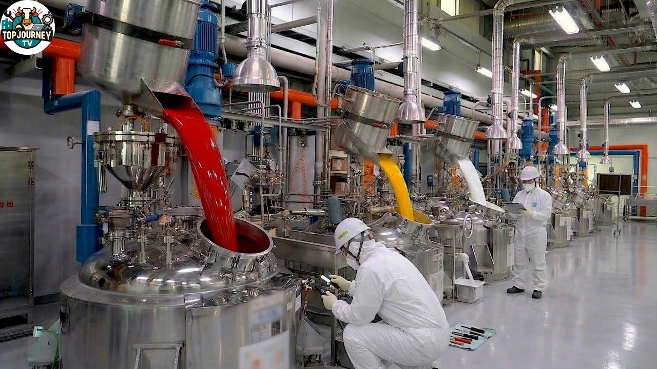 Inside a Korean Ink Factory – Producing 300 Tons Every Month