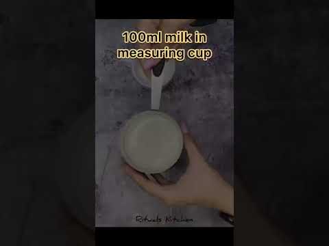 How to Measure Milk without Measuring Cups | Measure Ingredients with Tea Cups | #ytshorts #shorts