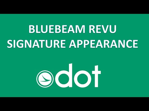 Bluebeam Signature Appearance