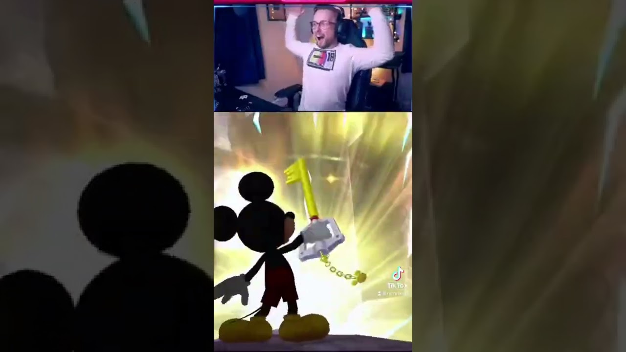 Why was Mickey missing his shirt though? #kingdomhearts #reaction #shorts #mickeymouse