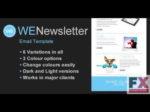 Preview WE Email Newsletter Template EmailTemplates Email Te