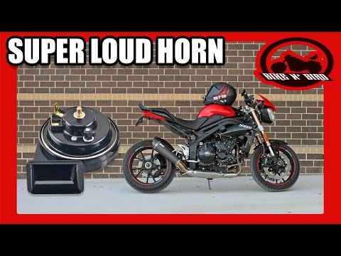 Installing Wolo 12 Volt Horn on Triumph Speed Triple