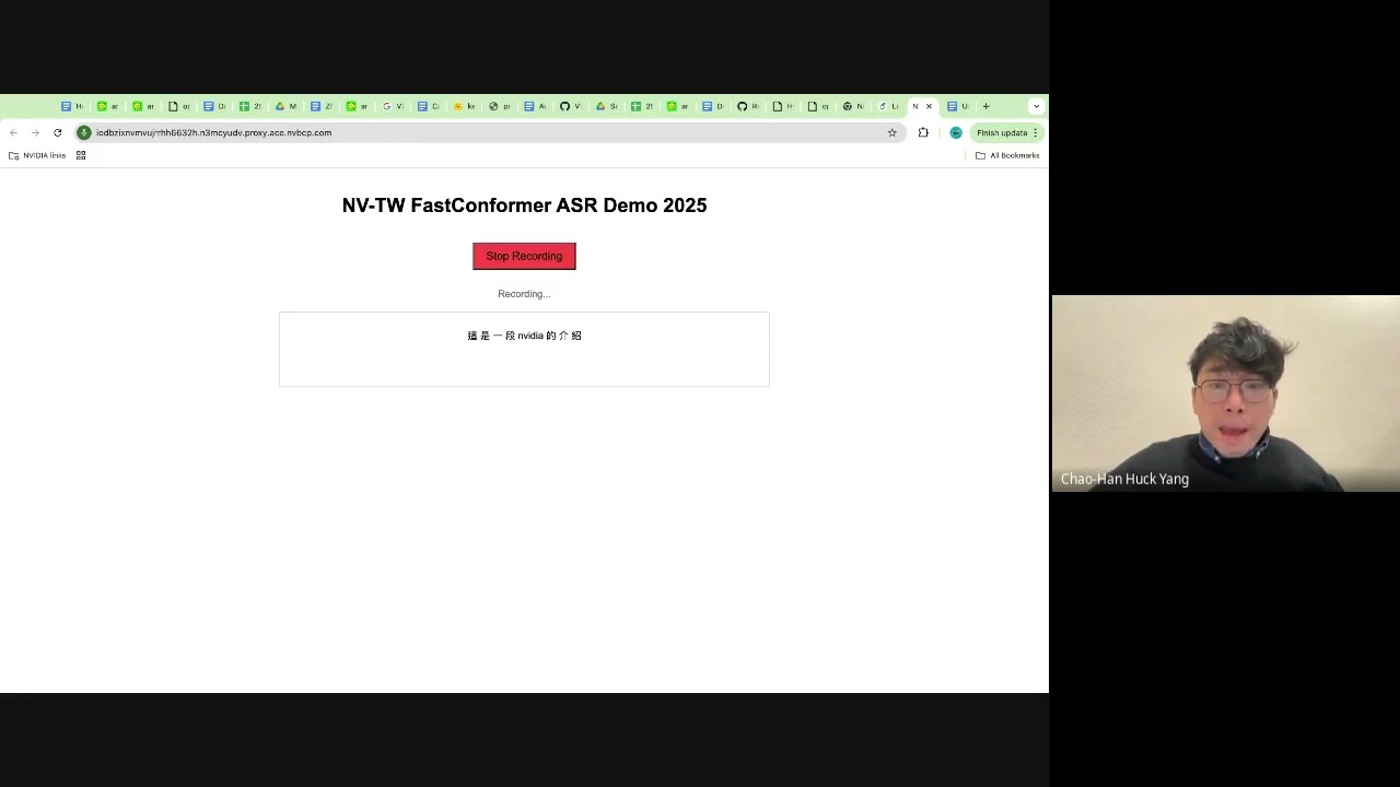 Demo Parakeet-CTC 0.6B ASR Taiwanese Mandarin / English Conformer Voice Recognition