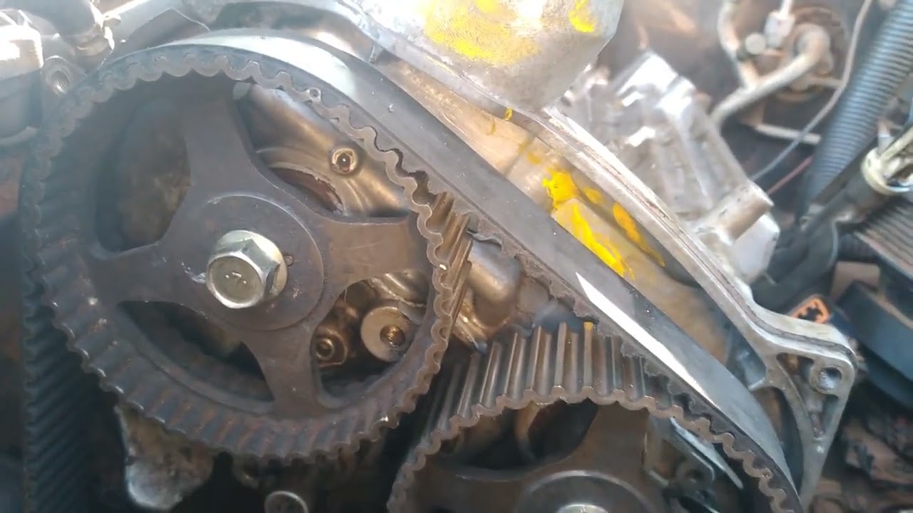 Mistubishi pajero 6g74 timing marks