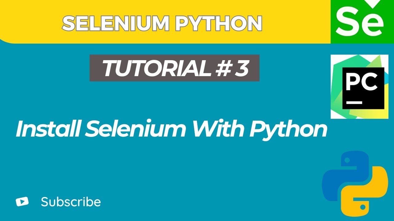 Selenium WebDriver with Python tutorial 3 | How to Install selenium WebDriver using Python