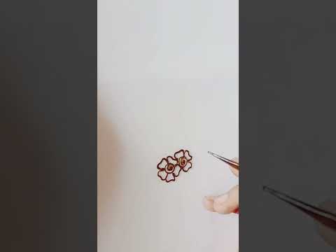 Flowers bunch 💐🍁 latest news beautiful mehndi ❤️ design tutorial henna #viral #youtube #art #mehndi