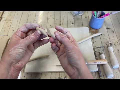 How to use the coil hand building technique with clay