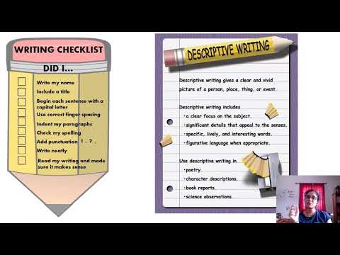 Descriptive Writing Checklist
