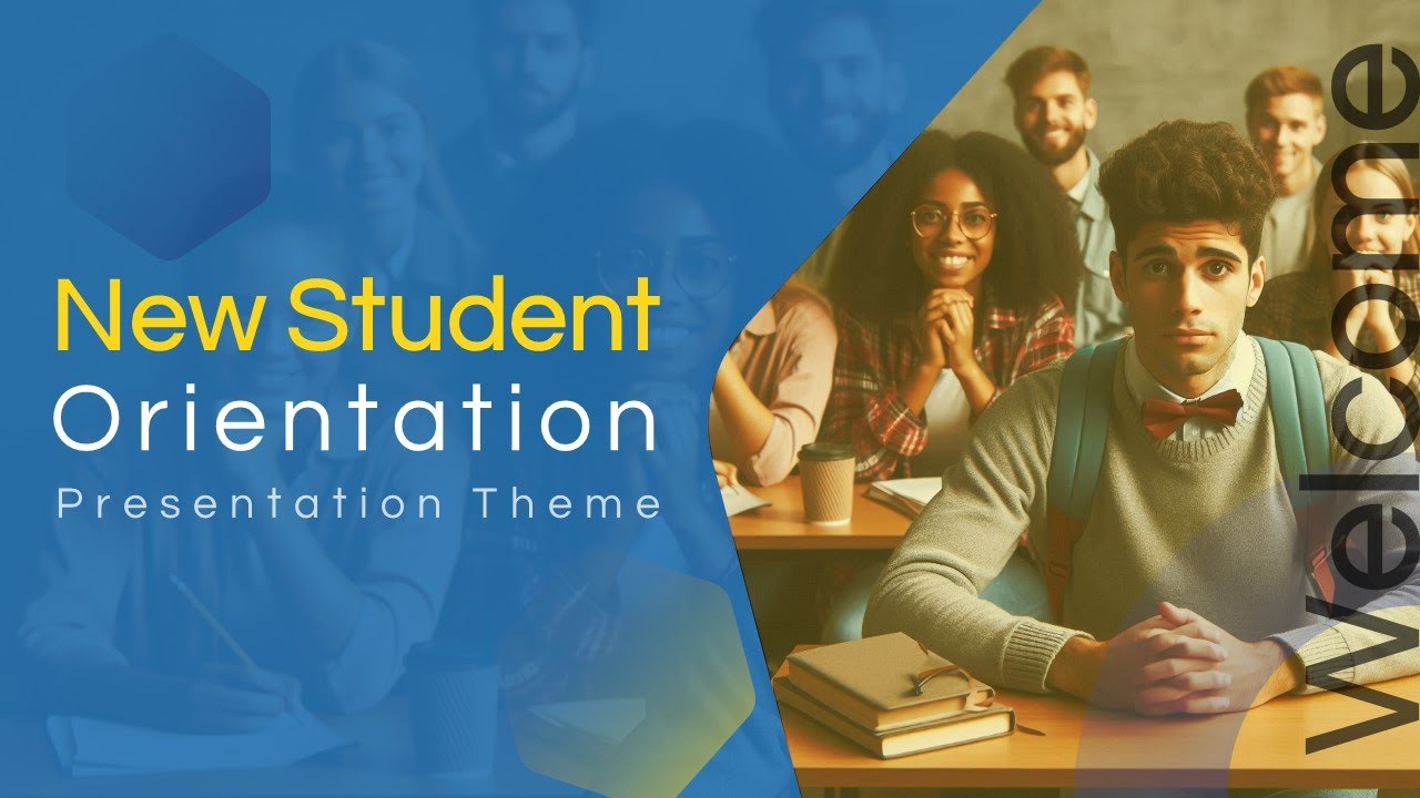 New Student Orientation Theme Animated PPT Template