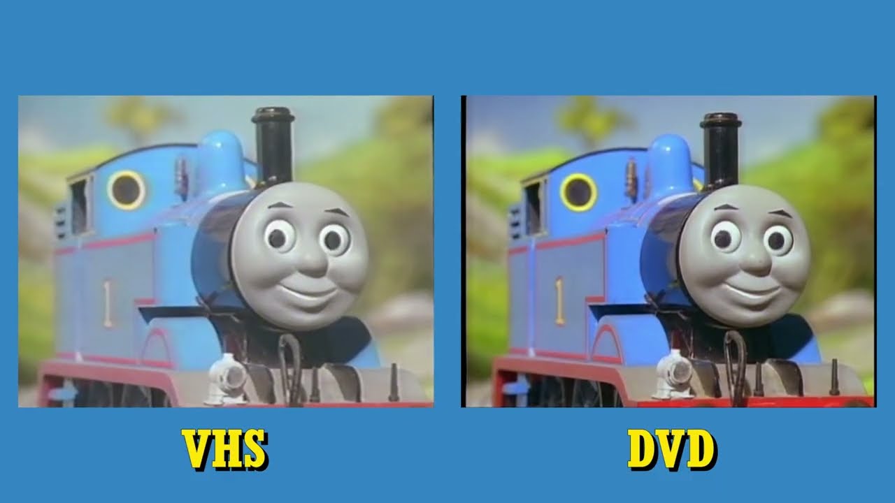 Thomas Gets Tricked VHS vs. DVD