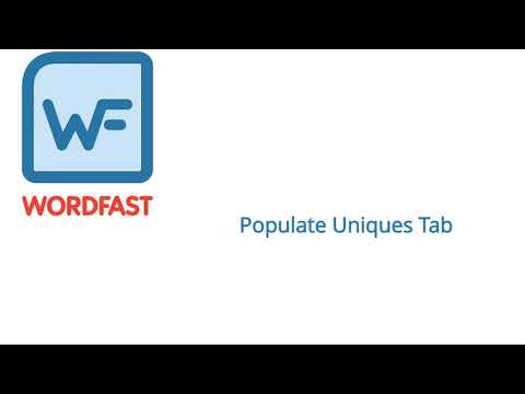 Quick Tools: Extract & Populate Uniques