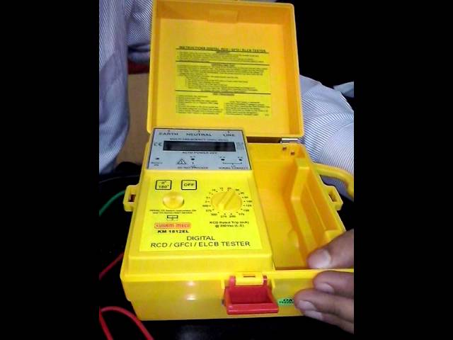 Digital Elcb Tester - 1812EL Kusam Meco Digital ELCB Tester Trader ...