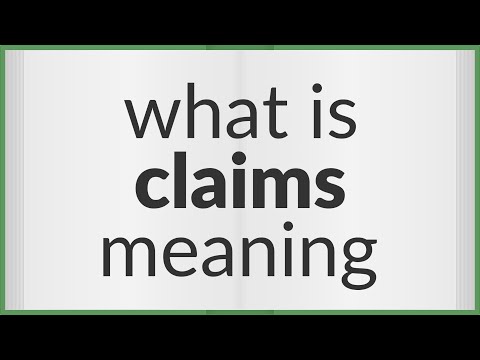 Claims | meaning of Claims