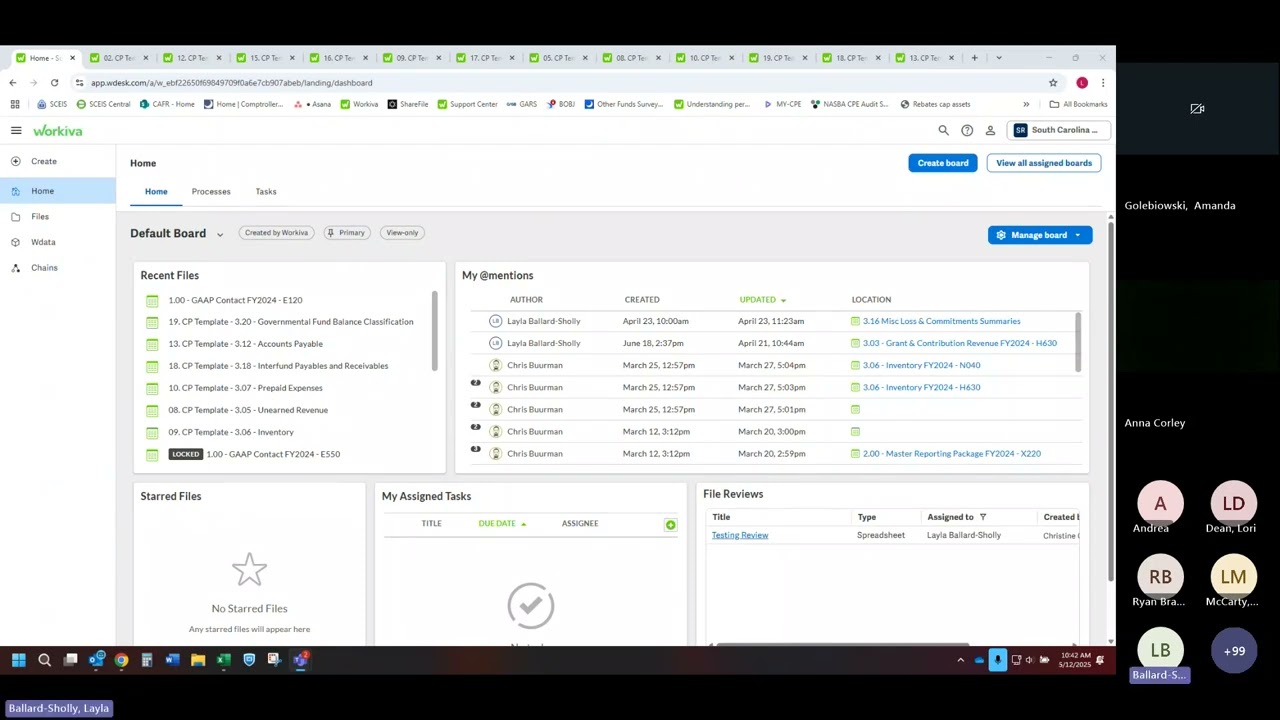 Workiva Reporting Package Training May 12, 2025