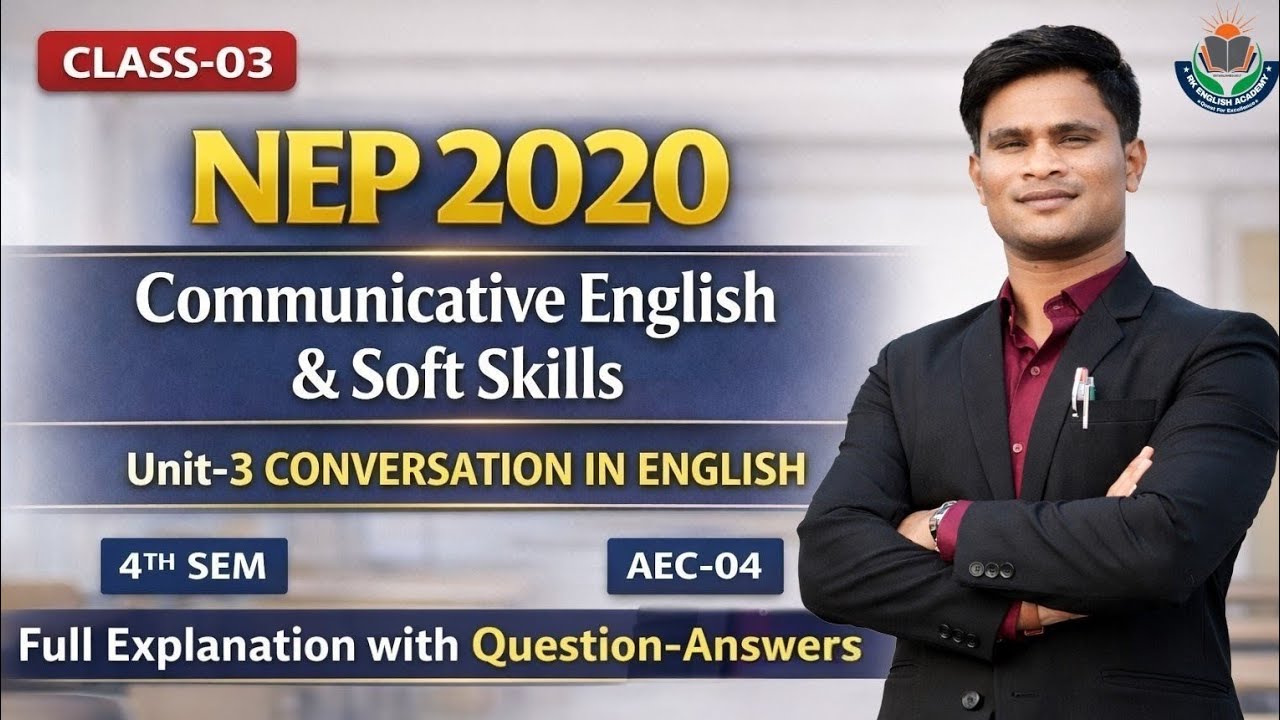 4th Sem AEC-04 | Unit-3 Conversation in English | Questions & Answers 🔥