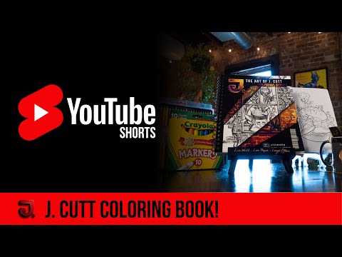 J. Cutt Coloring Book! #shorts #kickstarter #art #coloringbook